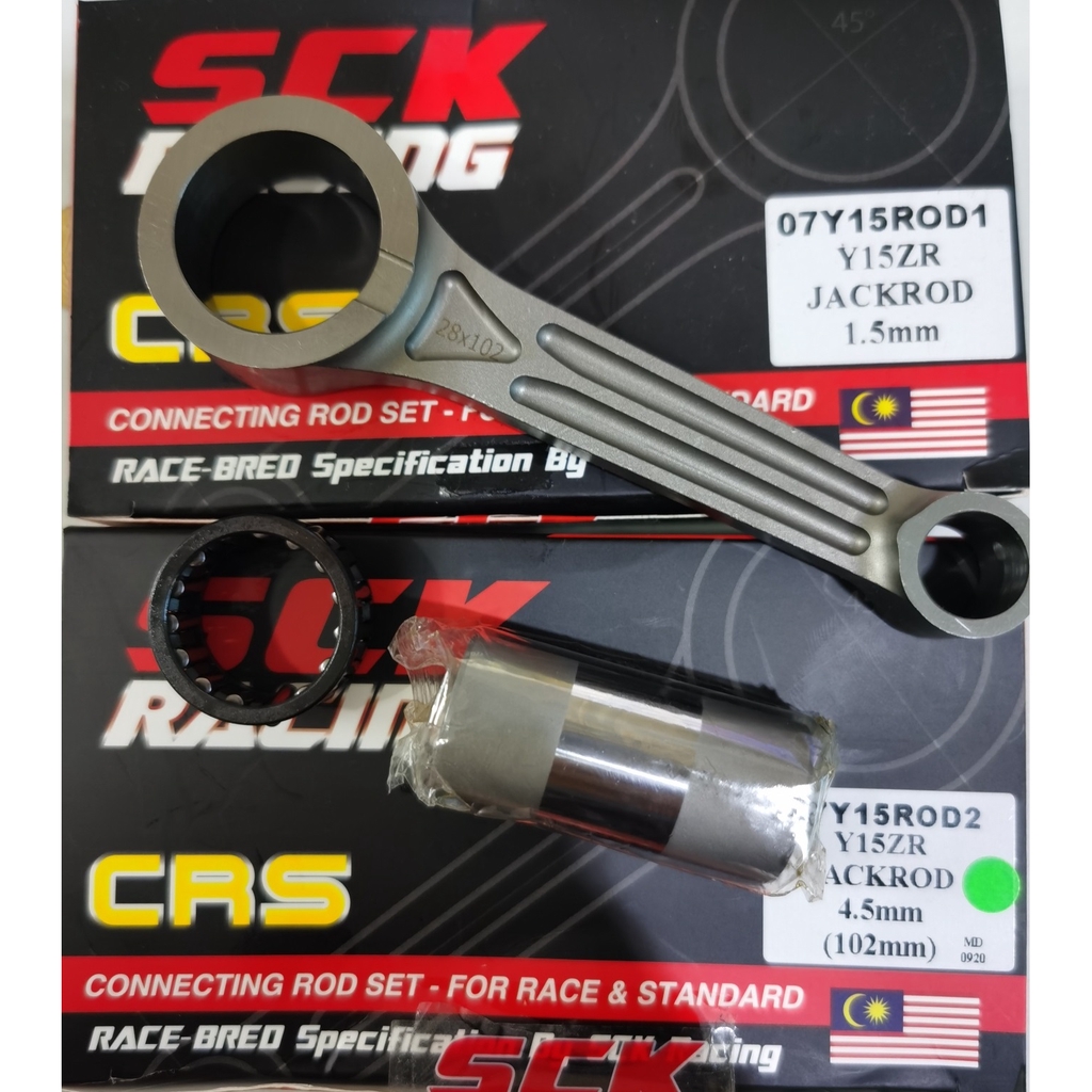 SCK RACING Y15 / LC5S 98mm 102mm CON ROD (FOR JET ROD 1.5 MM/3MM SCK CRANKSHAFT ONLY) | Shopee ...