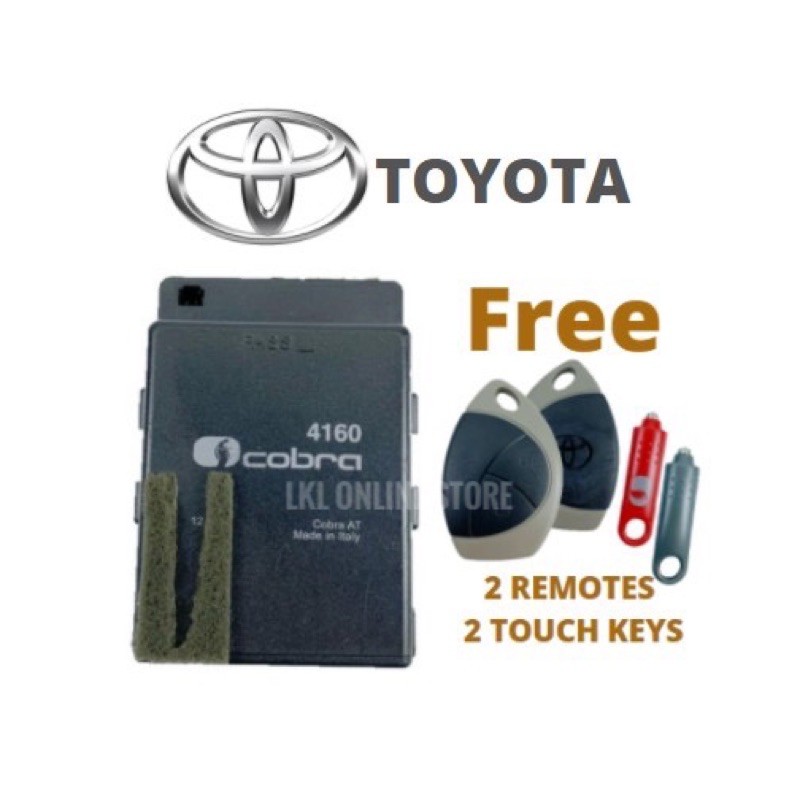 [Ready Stock] Cobra Alarm Set 4160 Toyota Hilux Vios Altis Fortuner ...