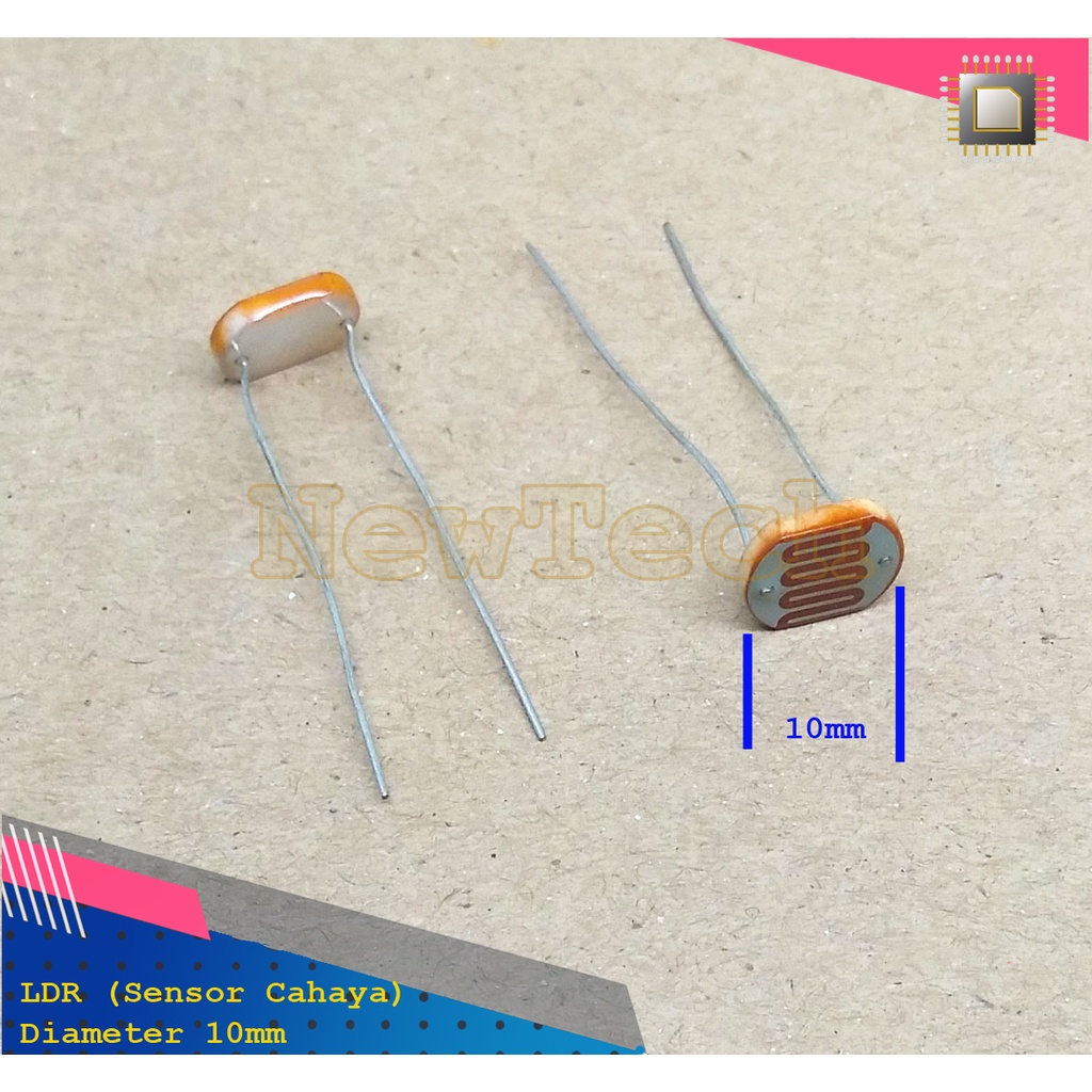 CAHAYA Ldr Photo Resistor Photoresistor Large Light Sensor 10mm 10 mm ...