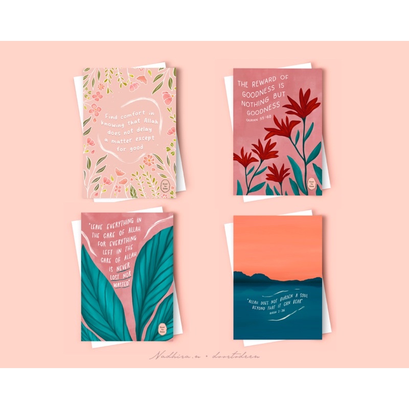 A6 Islamic Quotes Art Print Note Card | Shopee Malaysia