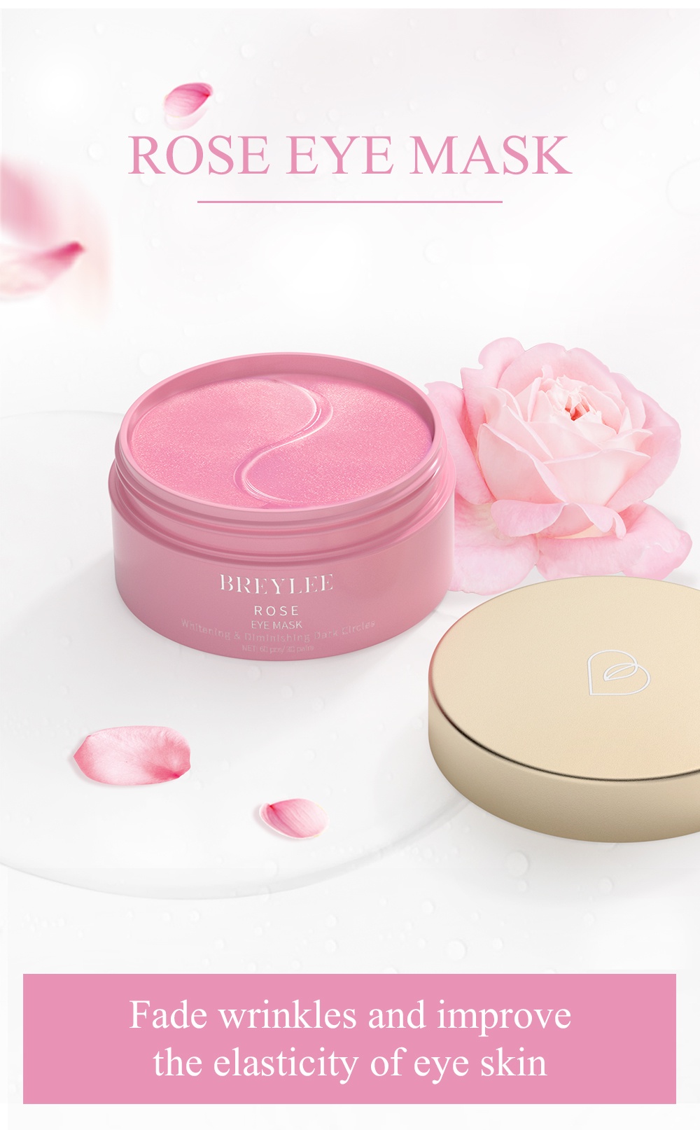 BREYLEE Eye Mask Moisturize Nourish Fade Fine Lines Eye Patch Remove ...