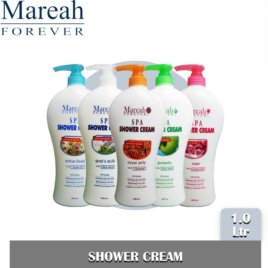 Mareah Antibacterial Shower Cream Gel 1L(Assorted)(06/26) | Shopee Malaysia