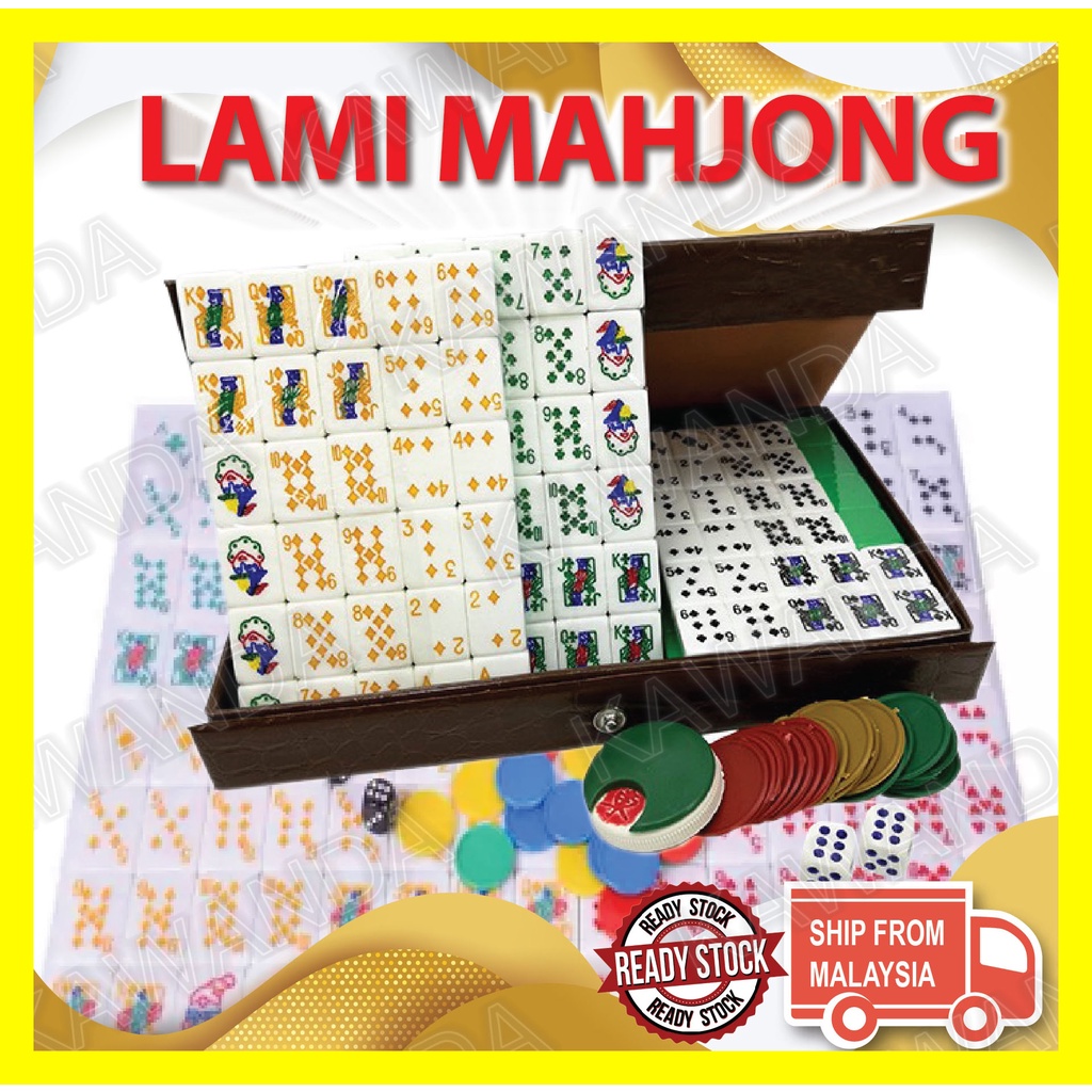 RUMMY /CINAMI / LAMI MAHJONG SET / MAHJONG SET | Shopee Malaysia