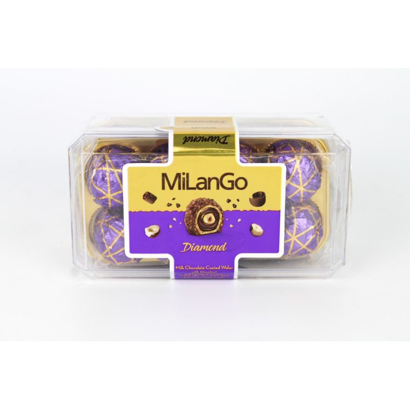 Milango Diamond Solen Turkey Hazelnut Chocolate 200g Box(16 pcs) HALAL ...