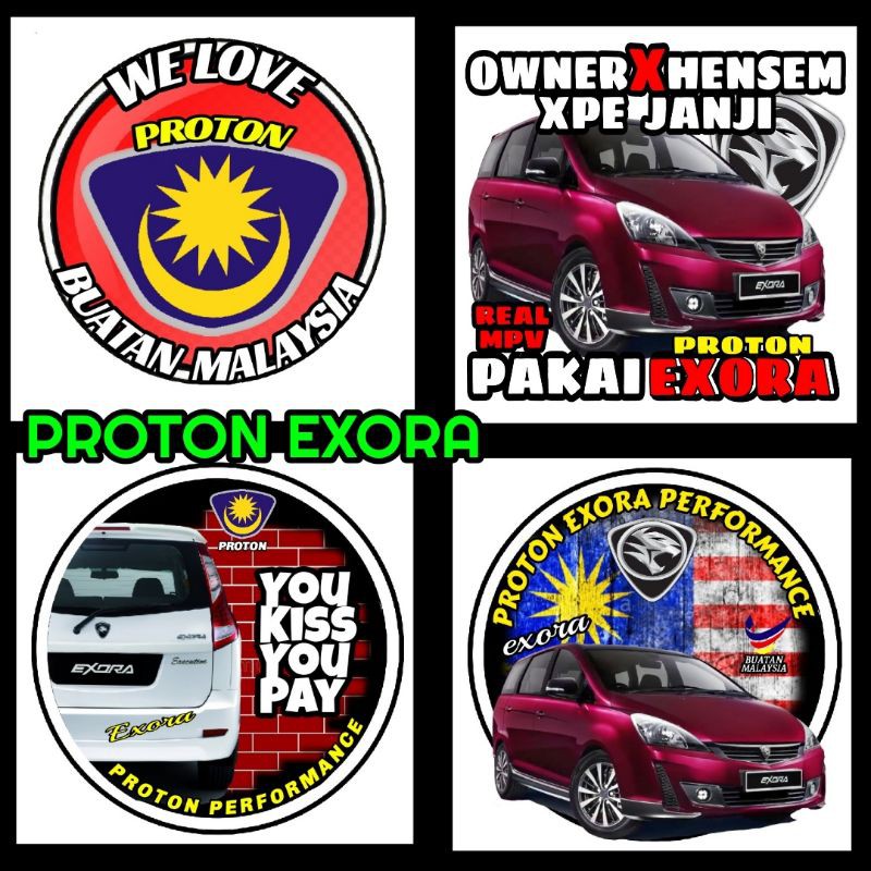 sticker proton exora/sagawara/jiwakacau | Shopee Malaysia