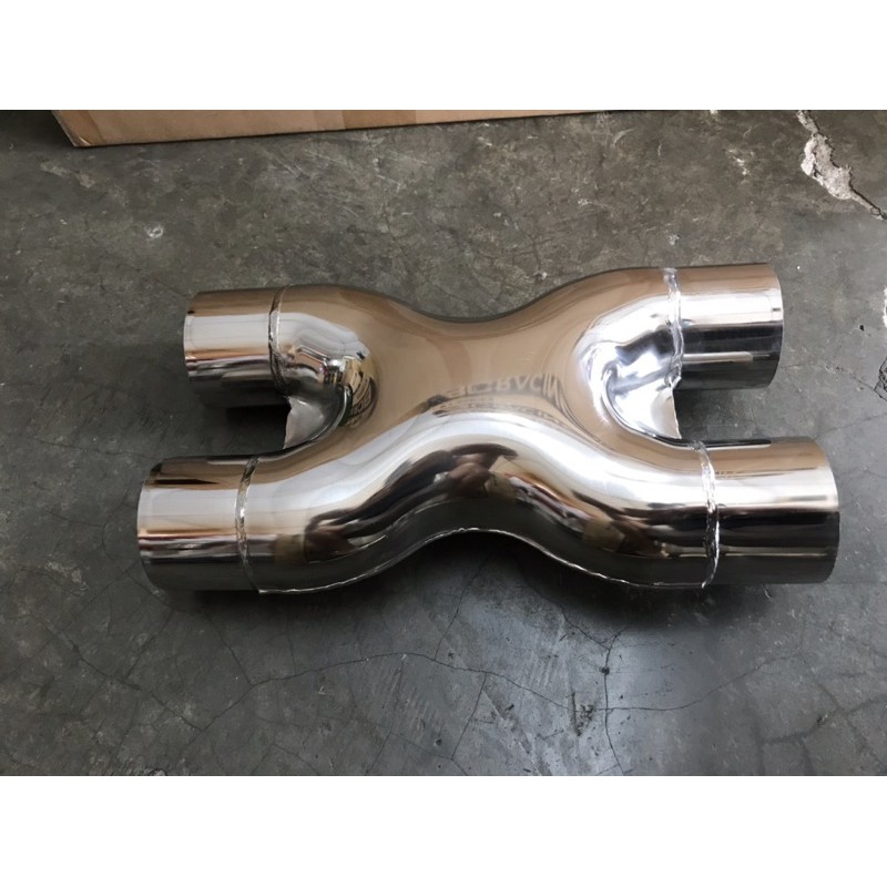MFR universal crossover dual exhaust X pipe | Shopee Malaysia
