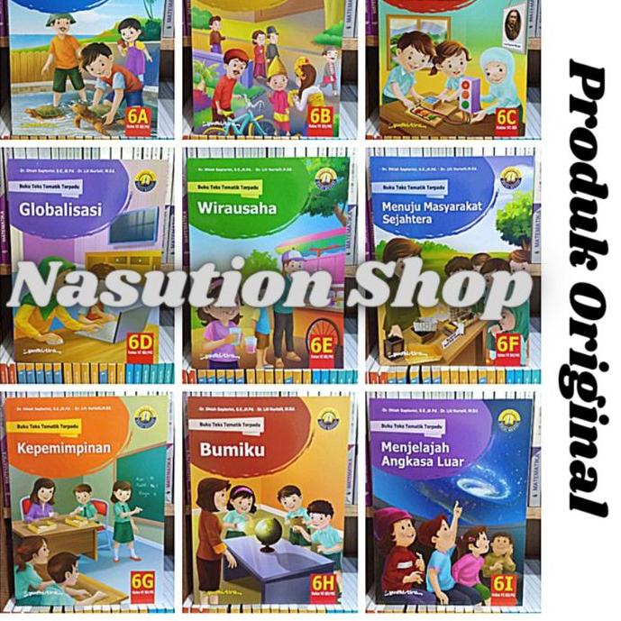 ^Best» Thematic Book 6A 6B 6C 6D 6E 6F 6G 6H 6I Yudhistira Class 6 SD K13 Original Quality ...