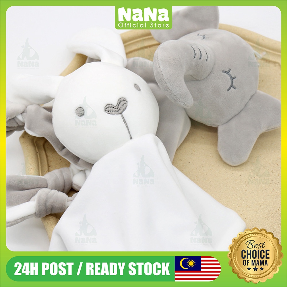 NANA Baby Soothing Towel Sleep Toy Comfort Blanket Soft Soothing Doll ...