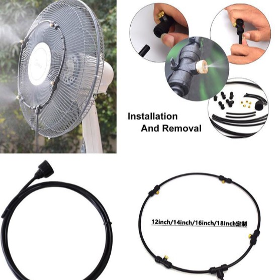 [Fan Diy Spray Cooling] DIY Fan Spray Cooling Set 4 Nozzles/5 Nozzles ...