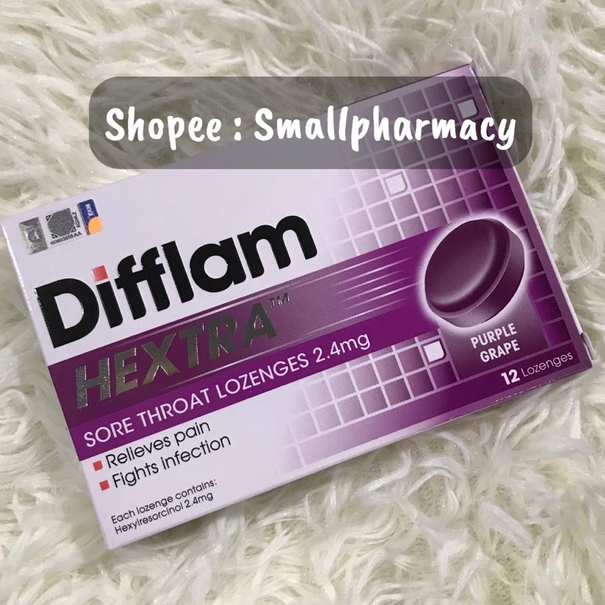 Difflam Hextra Lozenges 2.4mg Purple Grape 12s 015063 | Shopee Malaysia