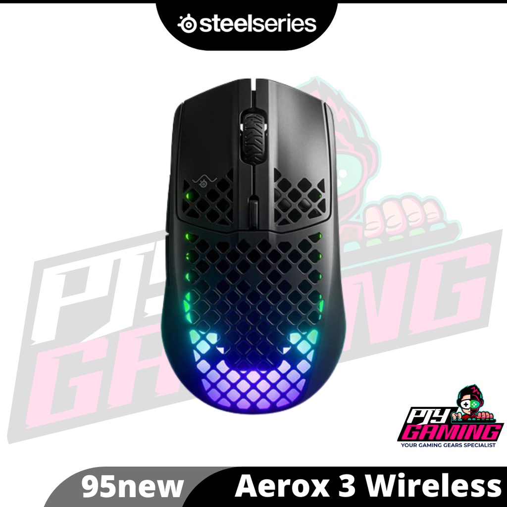 SteelSeries Aerox 3 Wireless Ultra Lightweight RGB Gaming Mouse - Onxy/Snow/Ghost [PJY Gaming ...