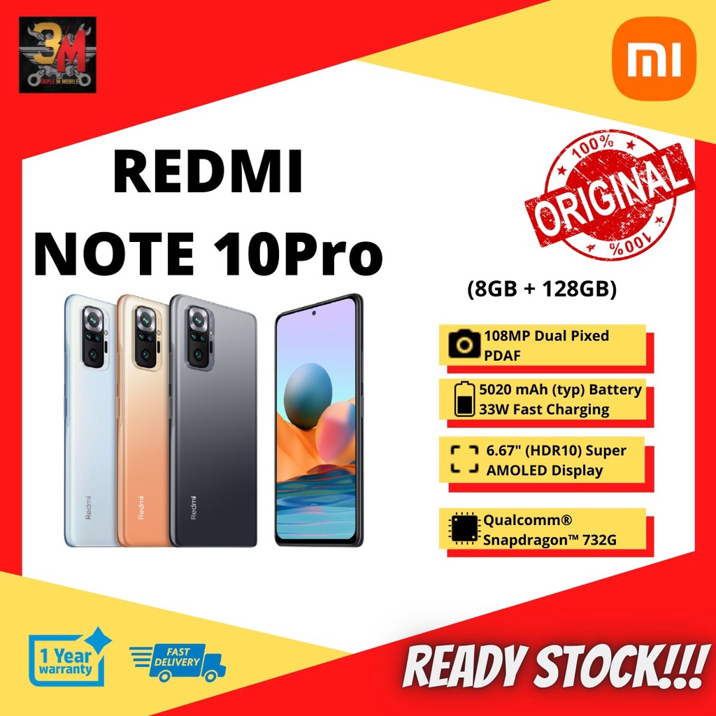 XIAOMI REDMI NOTE 10PRO 🔥 Original Xiaomi Malaysia Warranty 1Year 💥💥 ...
