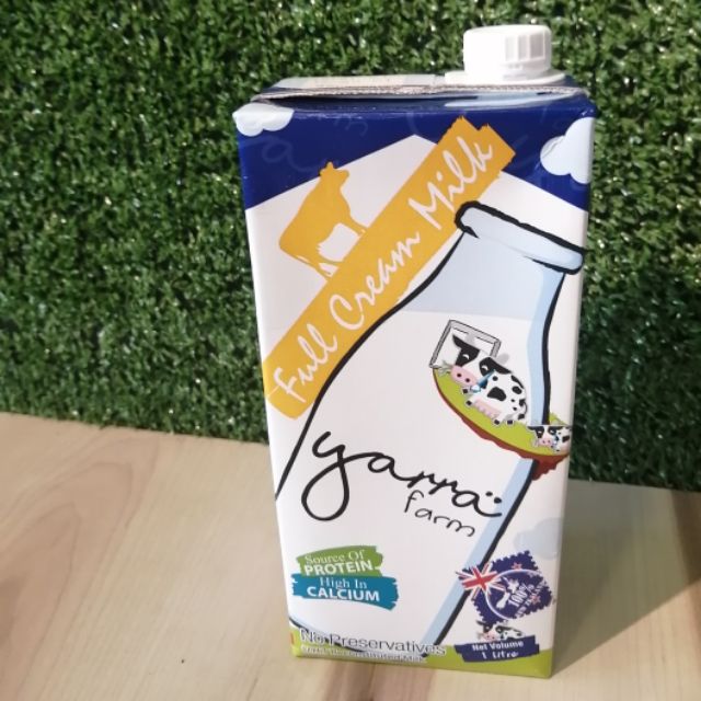 Ready Stock Shipping 24H Farm Fresh Yarra Milk 1L Full Cream Milk 现货鲜奶 ...