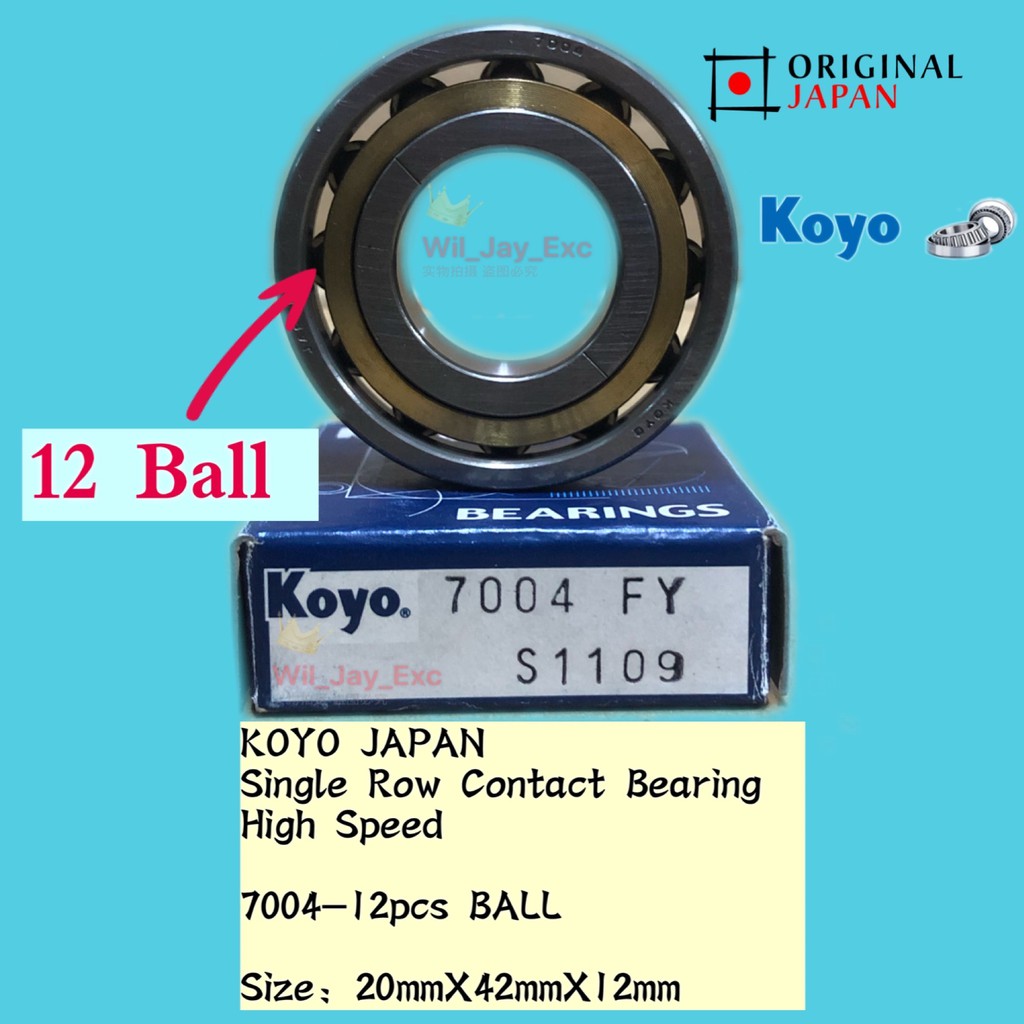 JTEKT KOYO 7004 -12 BALL,7201 -10 BALL,7202 -10 BALL,7203 -10 BALL ...