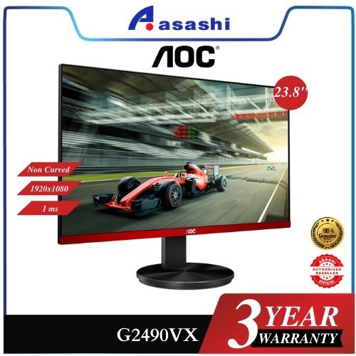 AOC G2490VX / G2490 23.8" 144Hz 1ms VA FHD Gaming Monitor | Shopee Malaysia