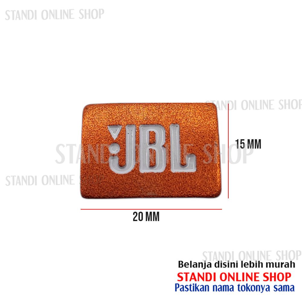 Emblem Aluminum Sticker Decals 3D Logo JBL Orange Audio Speaker ...
