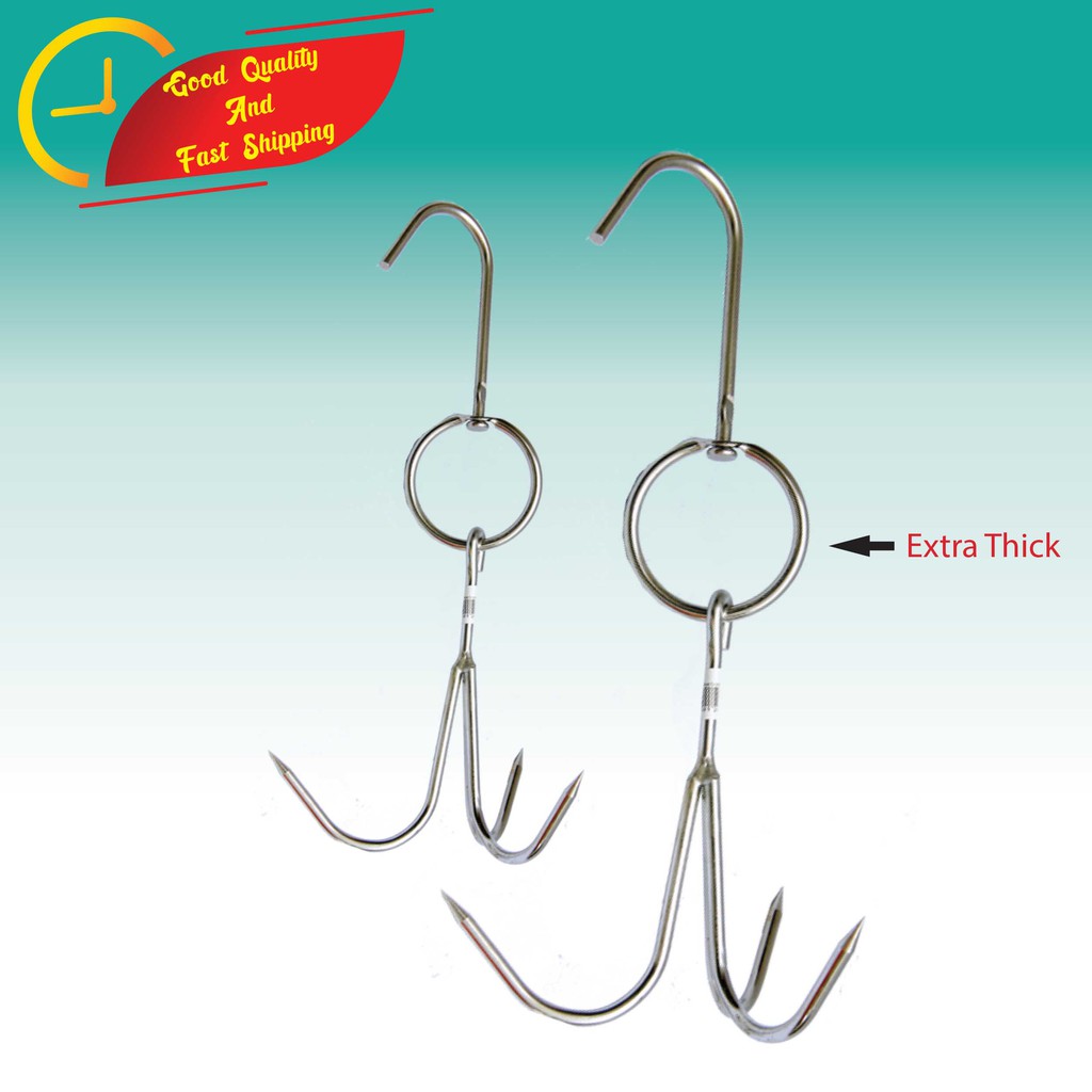 MAS Stainless Steel Meat Cooler 3 Hanging Hook Extra Thick / Chicken ...