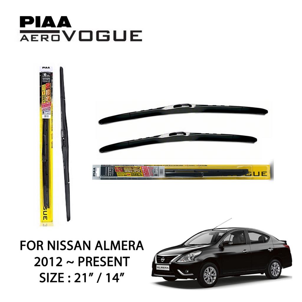 PIAA Aero Vogue Silicone Wiper For Nissan Almera 2012 - Present (21" / 14") | Shopee Malaysia