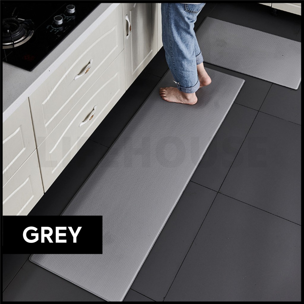 PU Mat Anti Slip Mat Kitchen Floor Mat Rug Kitchen Carpet Alas Kaki ...
