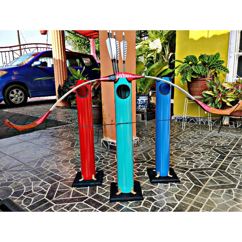 HandMade Arrow And Bow Stand Wood Finishing Black | Shopee Malaysia