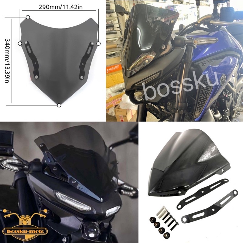 MT-25 MT25 WINDSHIELD VISOR 25CM | Shopee Malaysia