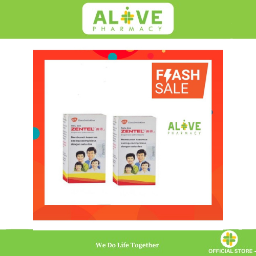 ZENTEL SUSPENSION SYRUP 10ML x2bottle (ubat cacing) | Shopee Malaysia