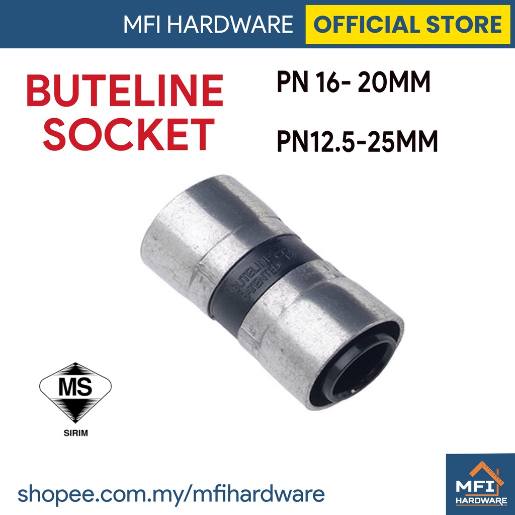 BUTELINE FITTING SOCKET 20MM/25MM | Shopee Malaysia