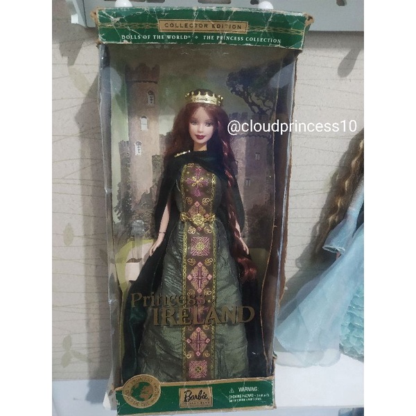 Barbie Princess of Ireland DOTW Doll of The World Barbie Collector ...