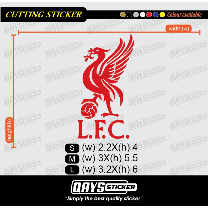 LIVERPOOL F.C Sticker 1pc #cuttingsticker #outdoorsticker #epl # ...