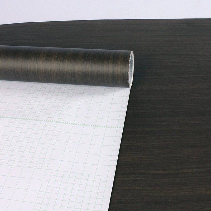 Kingwin black wood pvc wallpaper sticker home decoration self adhesive ...