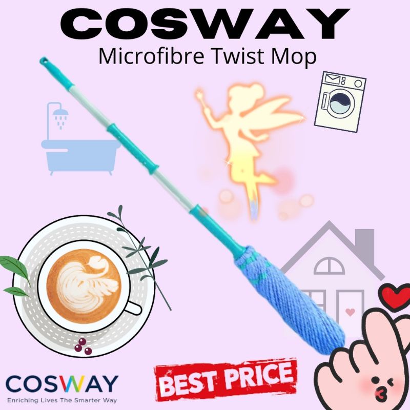Cosway Microfibre Twist Mop / Mop Putar Gentian Mikro Cosway mop 89906 ...