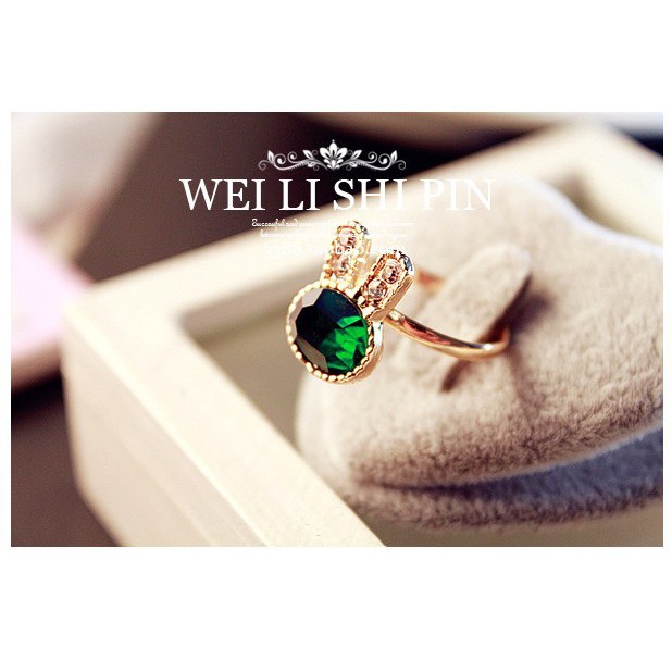 Diamond Rabbit ring ( J Store ) | Shopee Malaysia