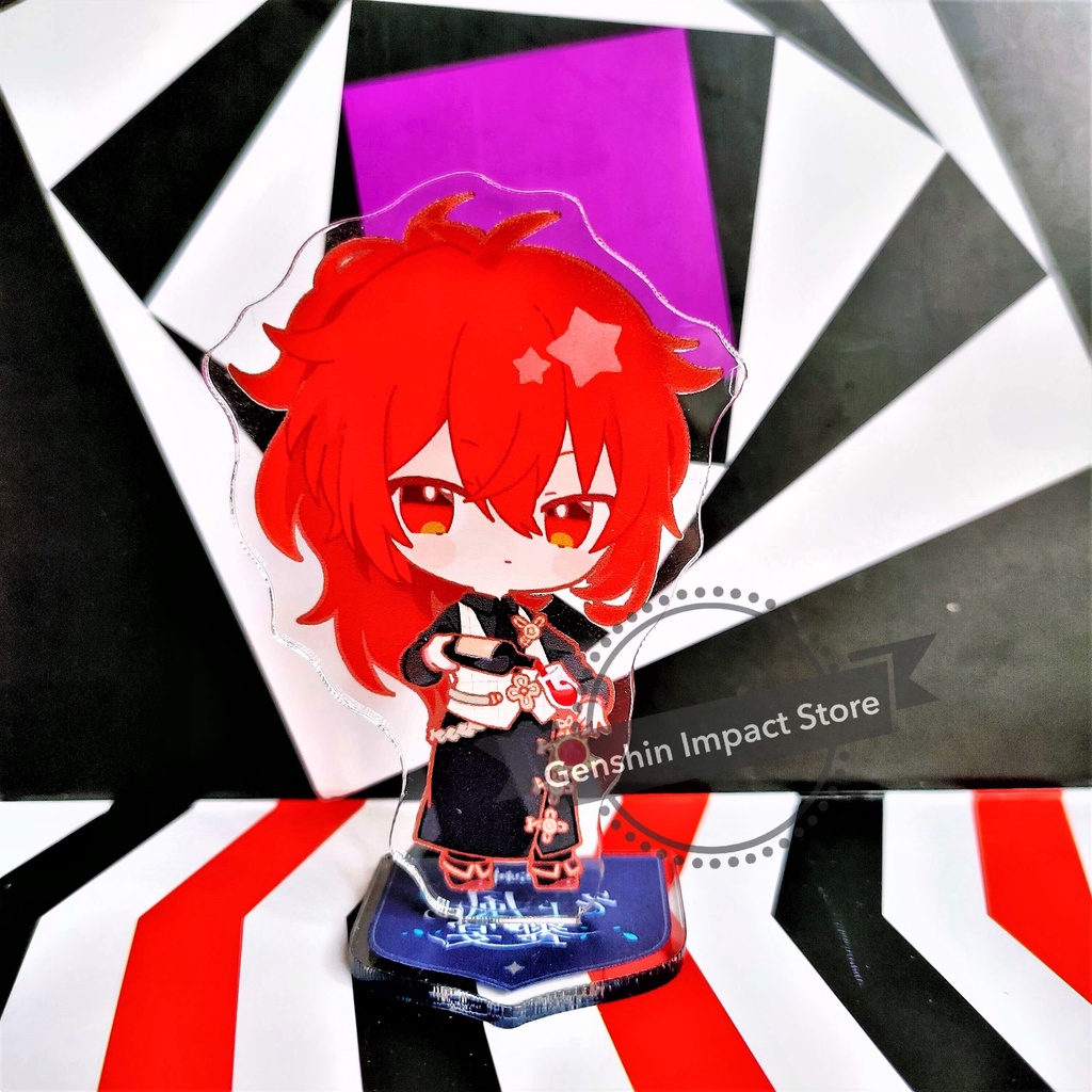 Diluc game Genshin Impact character standee model restaurant model ...