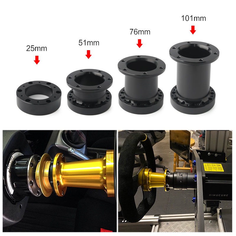 Universal Steering Wheel Hub Spacer 12/51/76/101 mm Steering Wheel Hub ...