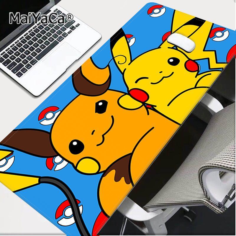 BANDAI Pokemon Pikachu Non-slip Lockedge Table Mat Student Mousepad ...