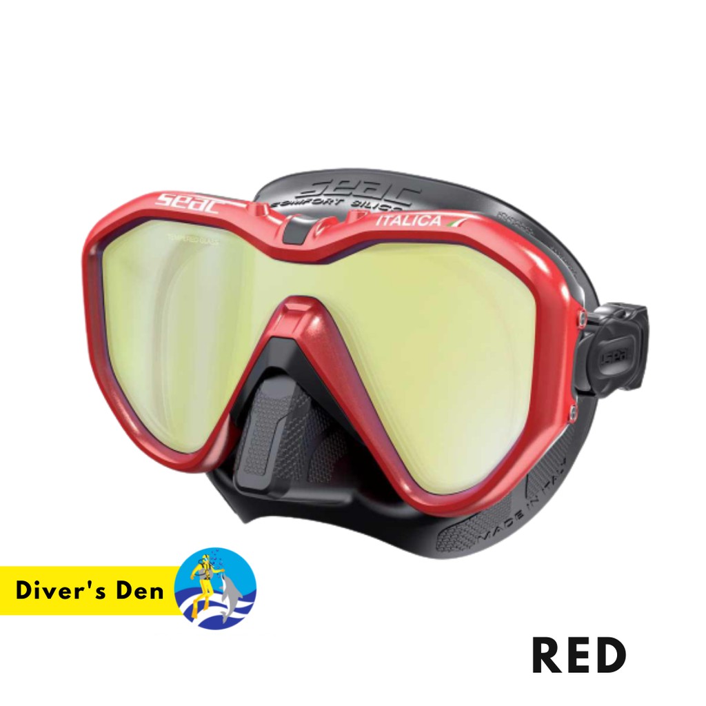 Seac Sub Italica Asian Fit Mirrored Dive Mask ( Single Lens ) | Shopee ...