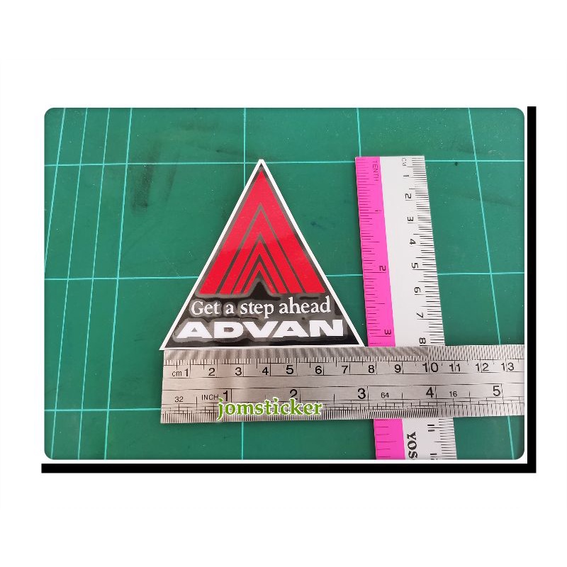 Sticker ADVAN ~Get a step ahead(sticker cutting) | Shopee Malaysia
