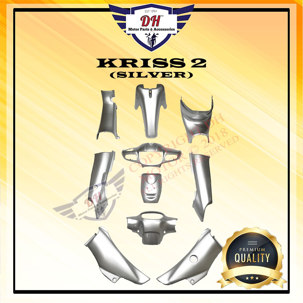 KRISS 2 COVER SET (SILVER) FULL SET MODENAS | Shopee Malaysia