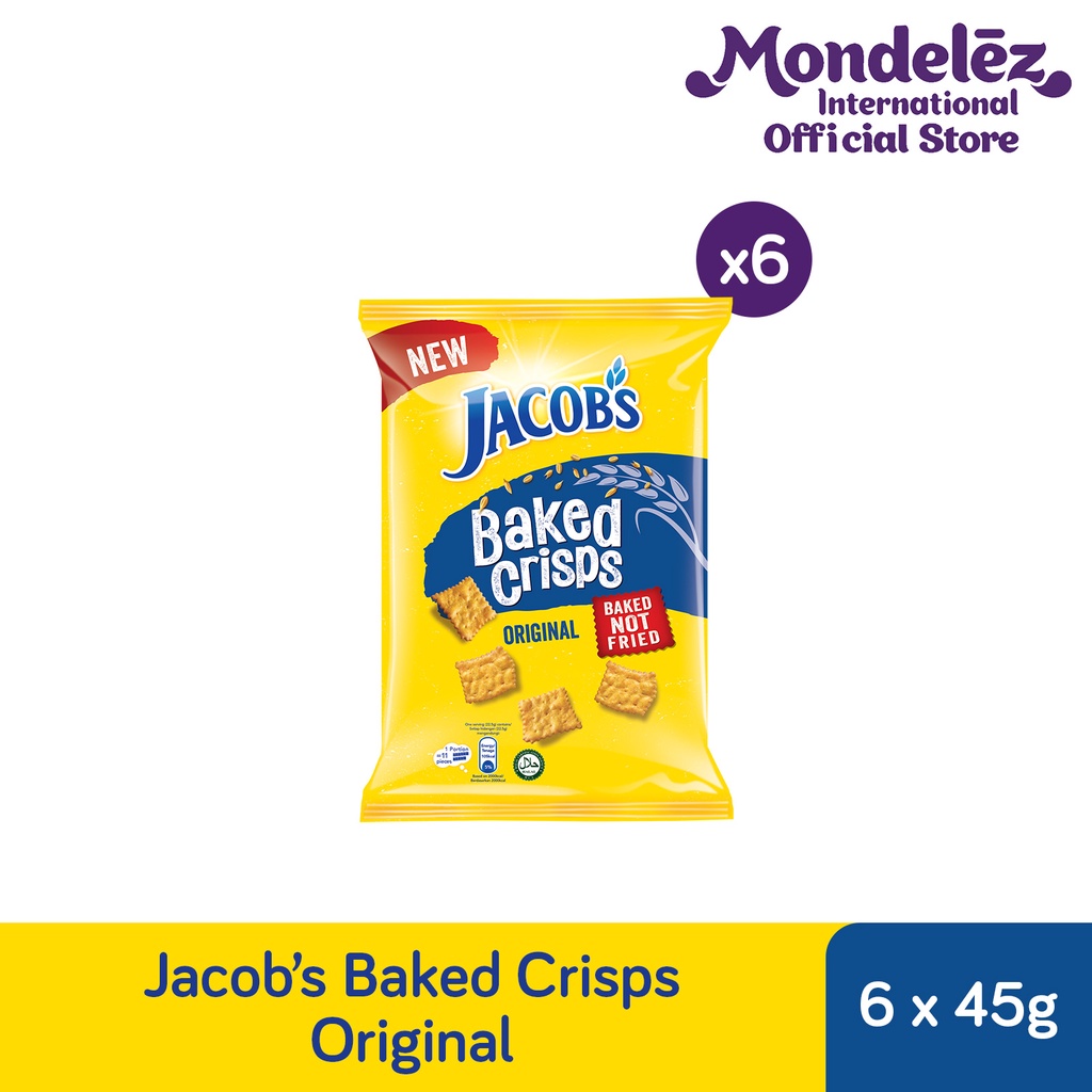 [Bundle of 6] Jacob's Baked Crisps Biscuits Small Pack - Original/Sour ...
