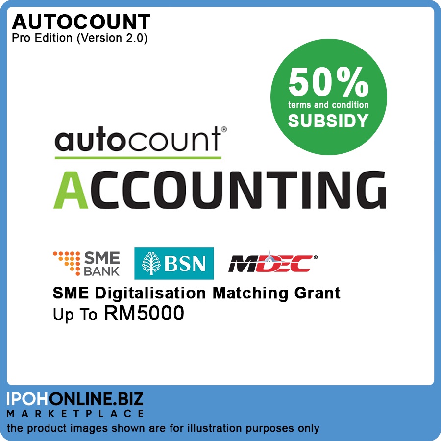 AutoCount Accounting Version 2.0 Pro Edition Permanent SN License - FOC ...