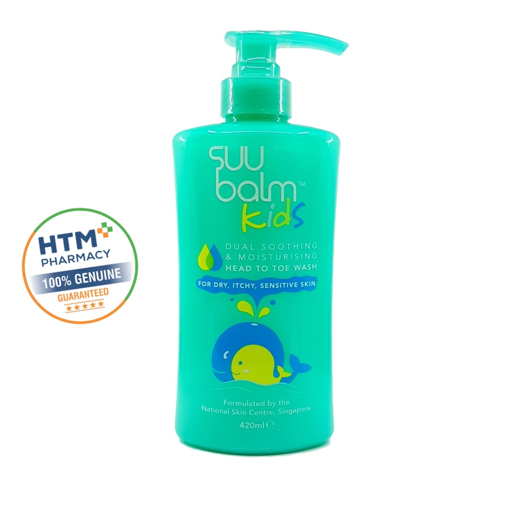 SUU BALM KIDS DUAL SOOTHING & MOISTURISING HEAD TO TOE WASH 420ML | Shopee Malaysia