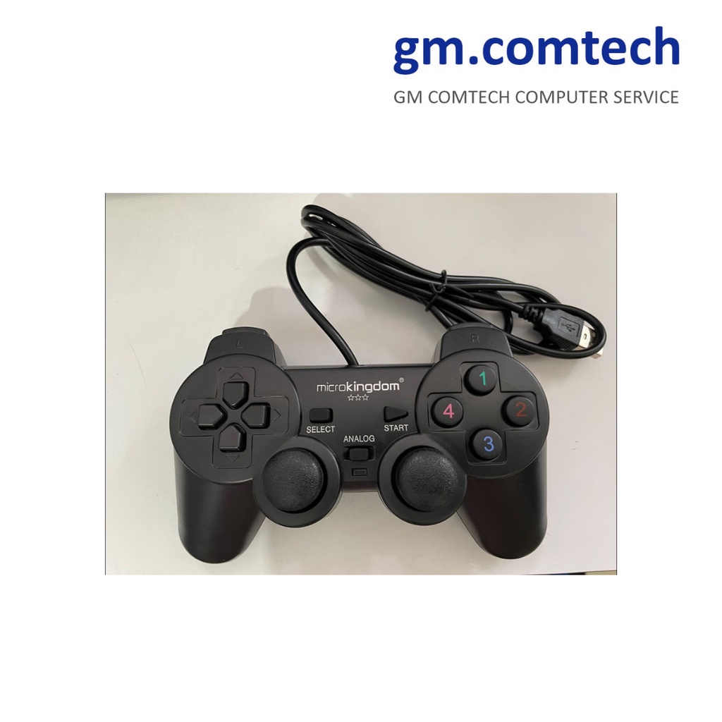 Microkingdom Berganda Gamepad USB Joystick (Getaran) Pengawal | Shopee ...