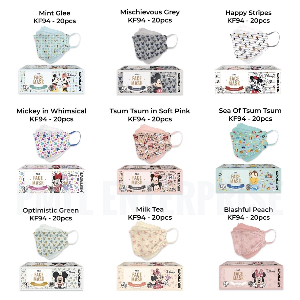 Neutrovis DISNEY KF94 Korea Premium Face Respirator - Adult | Shopee ...
