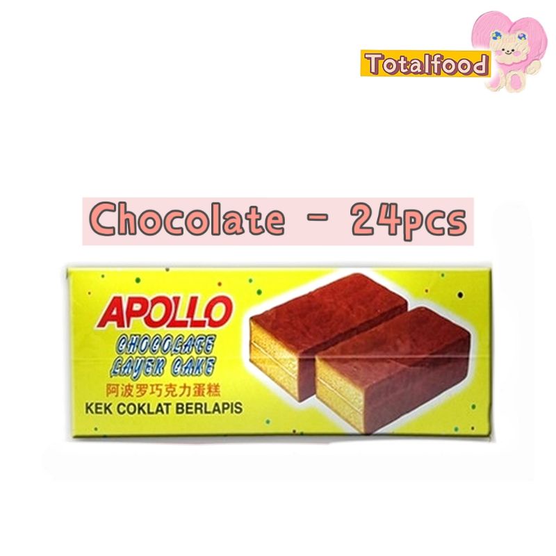 24pcs x 18g Apollo Layer Cake / Checker /Twins Assorted Flavor | Shopee ...