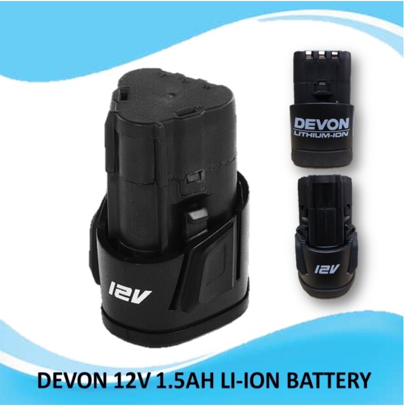 DEVON 12V 1.5AH LI-ION BATTERY PACK (5241/5262/5228) | Shopee Malaysia