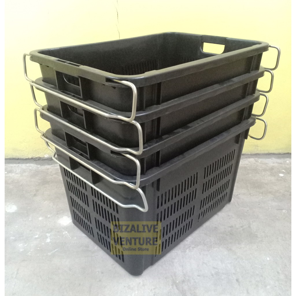 Heavy Duty Basket Black Basket Durian Basket Fruits Basket Bakul Sayur ...