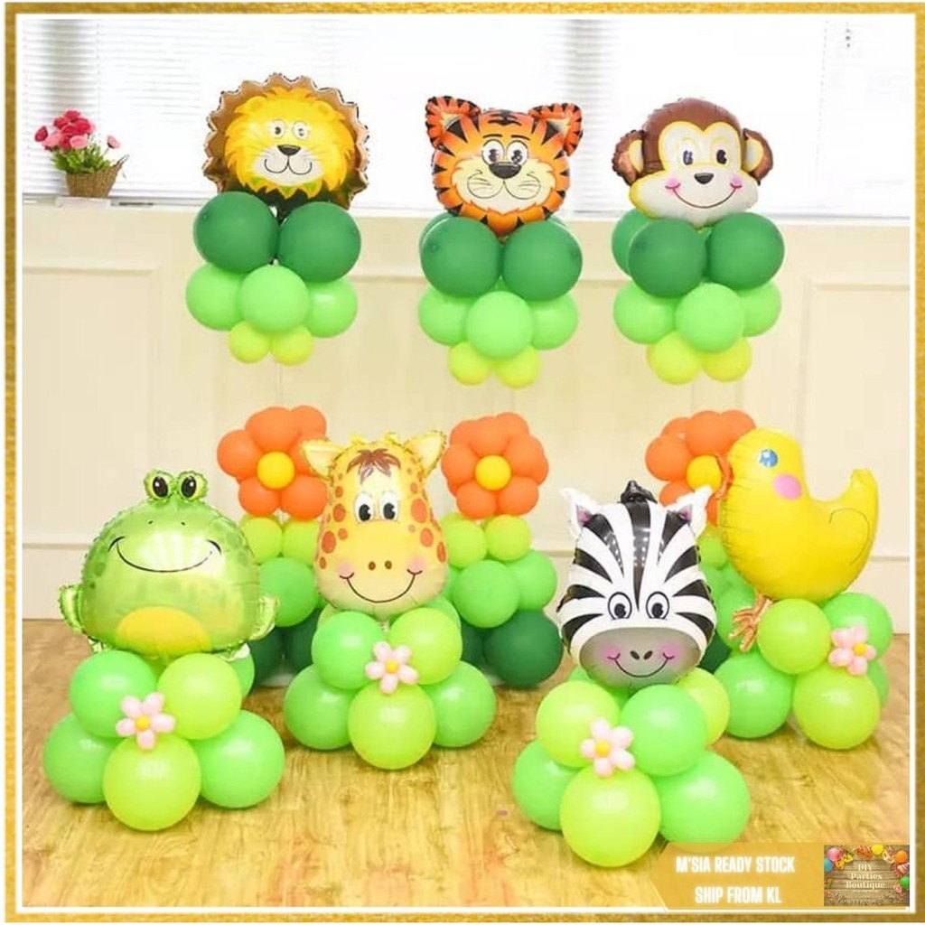 [Ready Stock] Zoo Animal Cartoon Theme Birthday Party Decoration ...