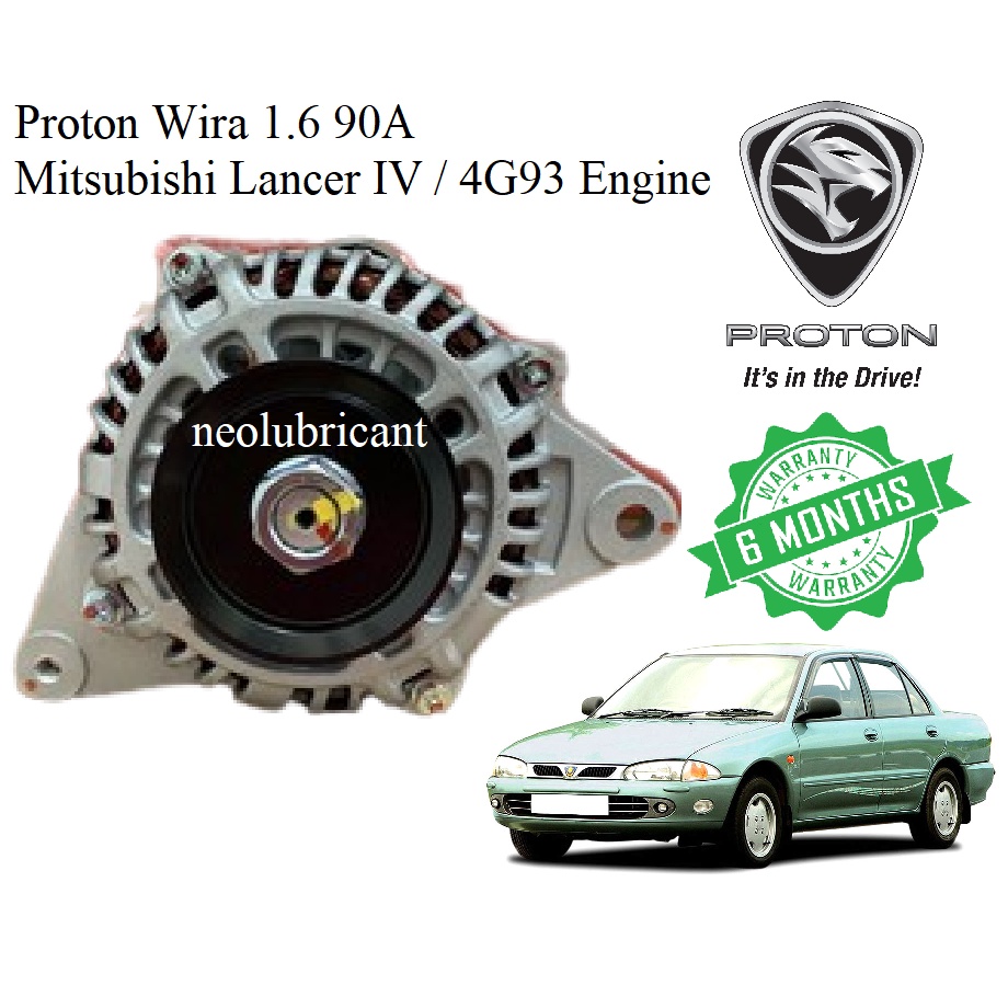 Alternator Wira 1.6 1.8 Mitsubishi Lancer IV 4G91 4G92 4G93 ENGINE 75A ...