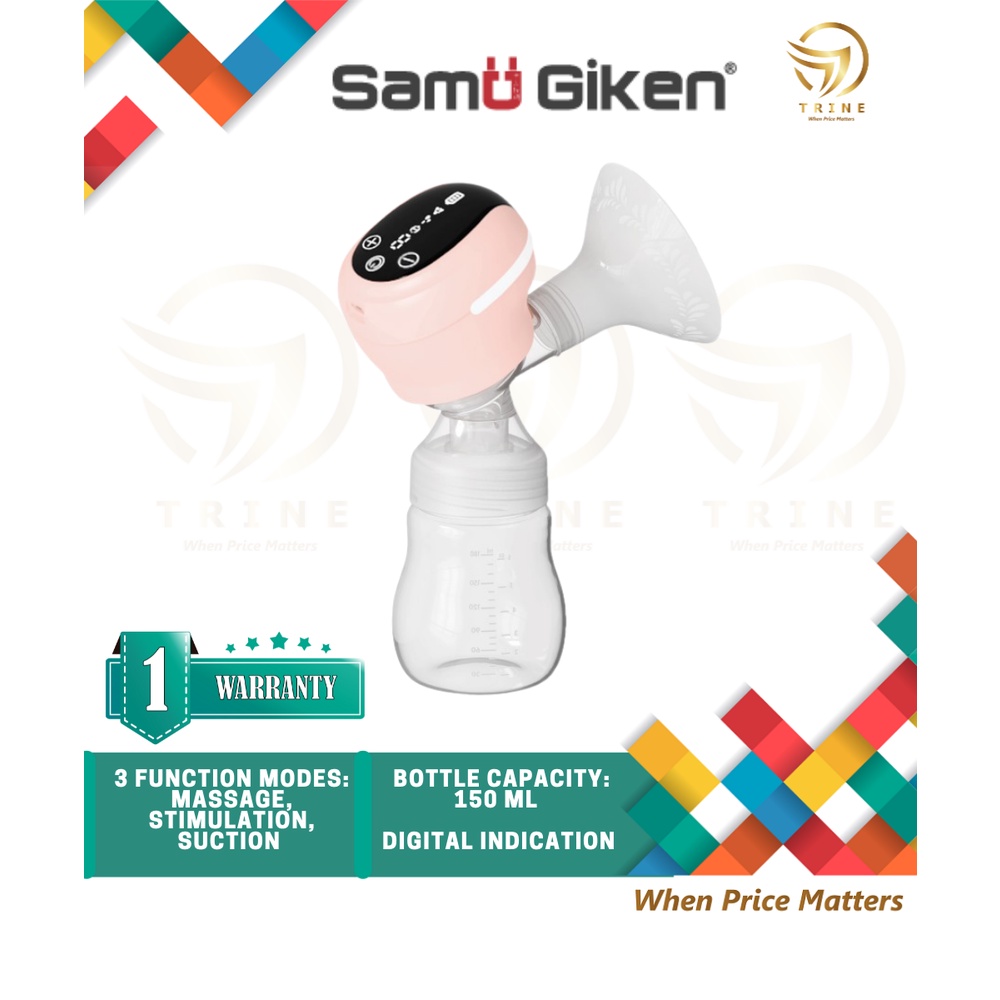 SAMU GIKEN ELECTRIC WIRELESS PORTABLE 9 SPEED BREAST PUMP PAM SUSU ...
