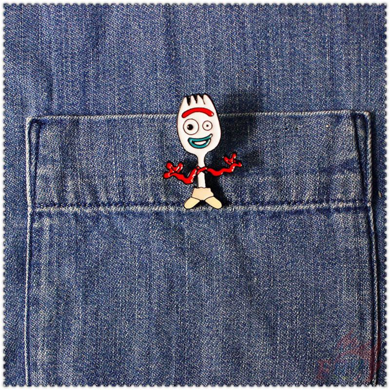 Forky Brooches ★ 1Pc Fashion Doodle Enamel Pins Backpack Button Badge ...